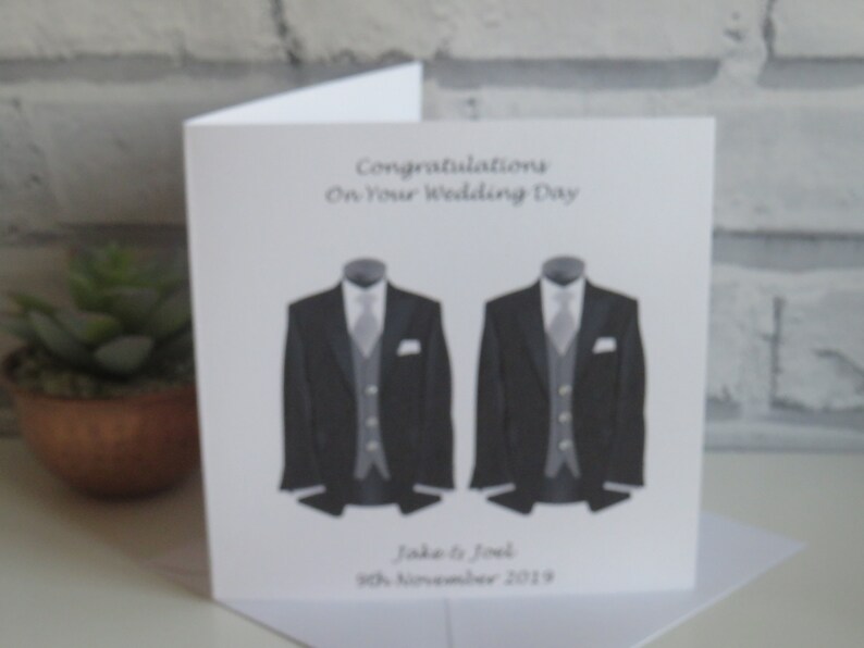 Personalised Gay Wedding Card - Etsy UK