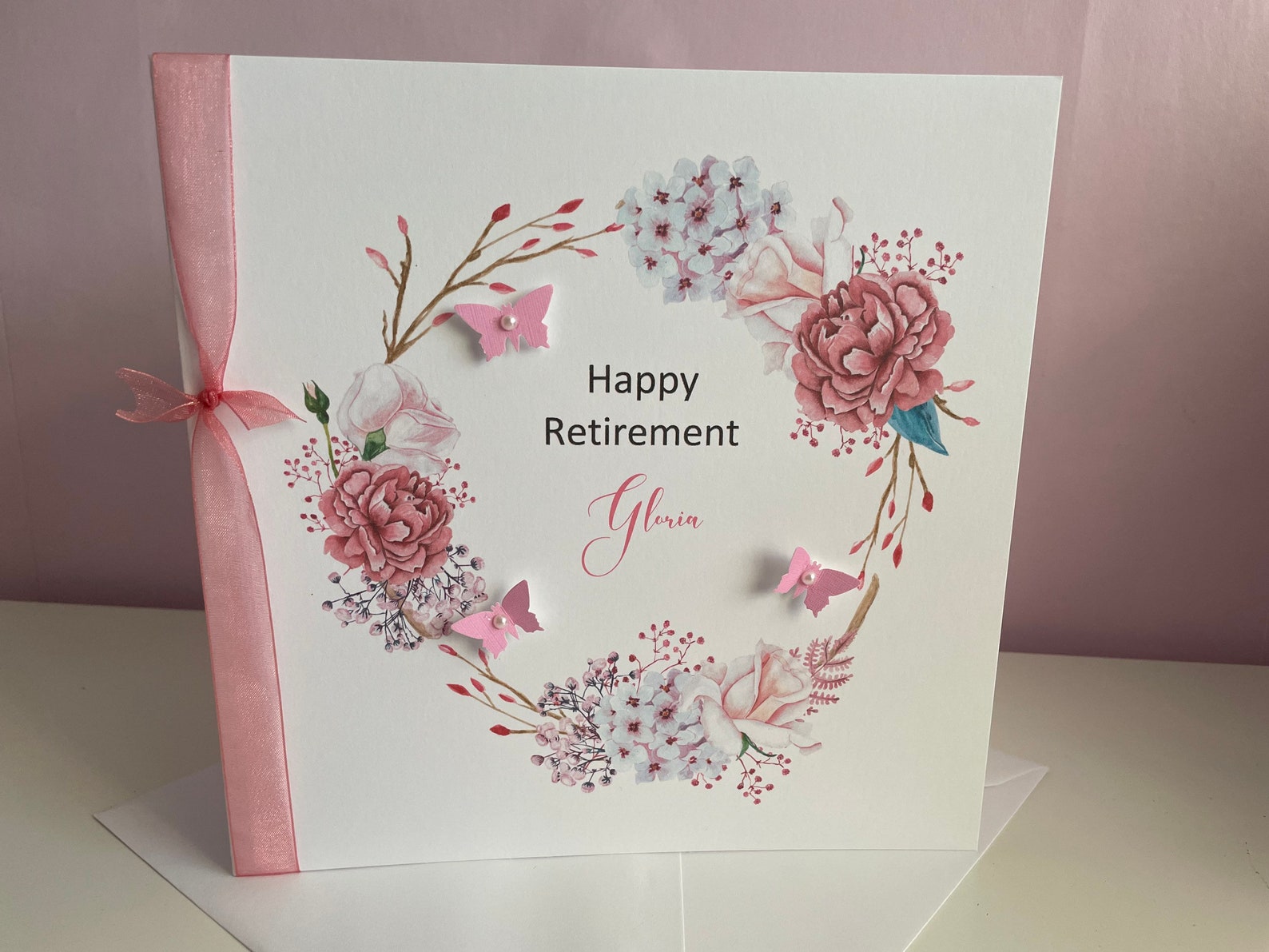 Large Personalised Retirement Card Women Mum Aunty Sister | Etsy