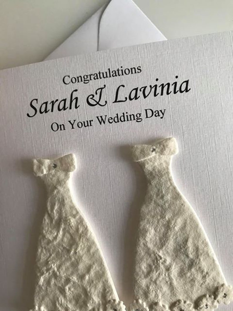Lesbian Gay Wedding Card Mrs And Mrs Personalised Etsy Uk