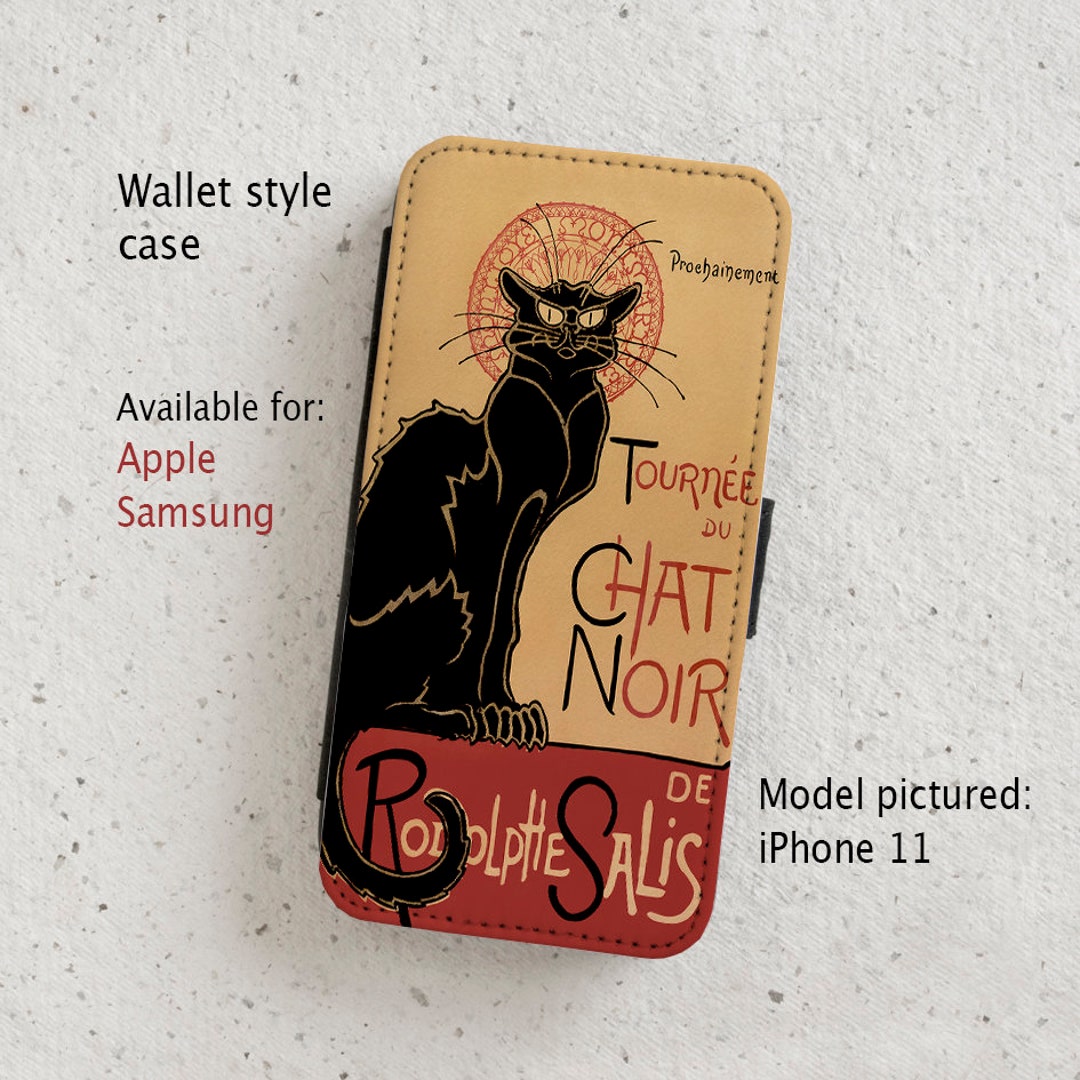 IPhone Case (all Current Models) - Chat Noir - Black Cat - Vintage ...