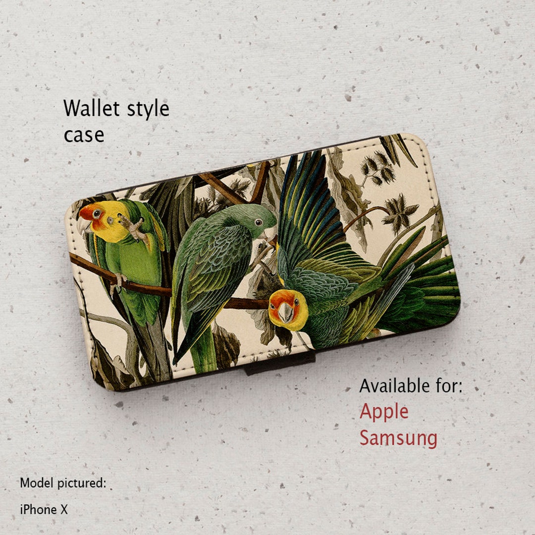 IPhone Case (all Current Models) - Parakeets - Birds - Vintage ...