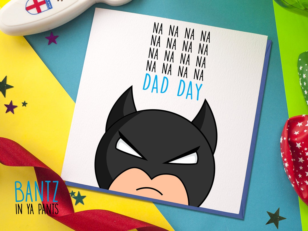 Father's Day Card Funny Father's Day Card Batdad - Etsy
