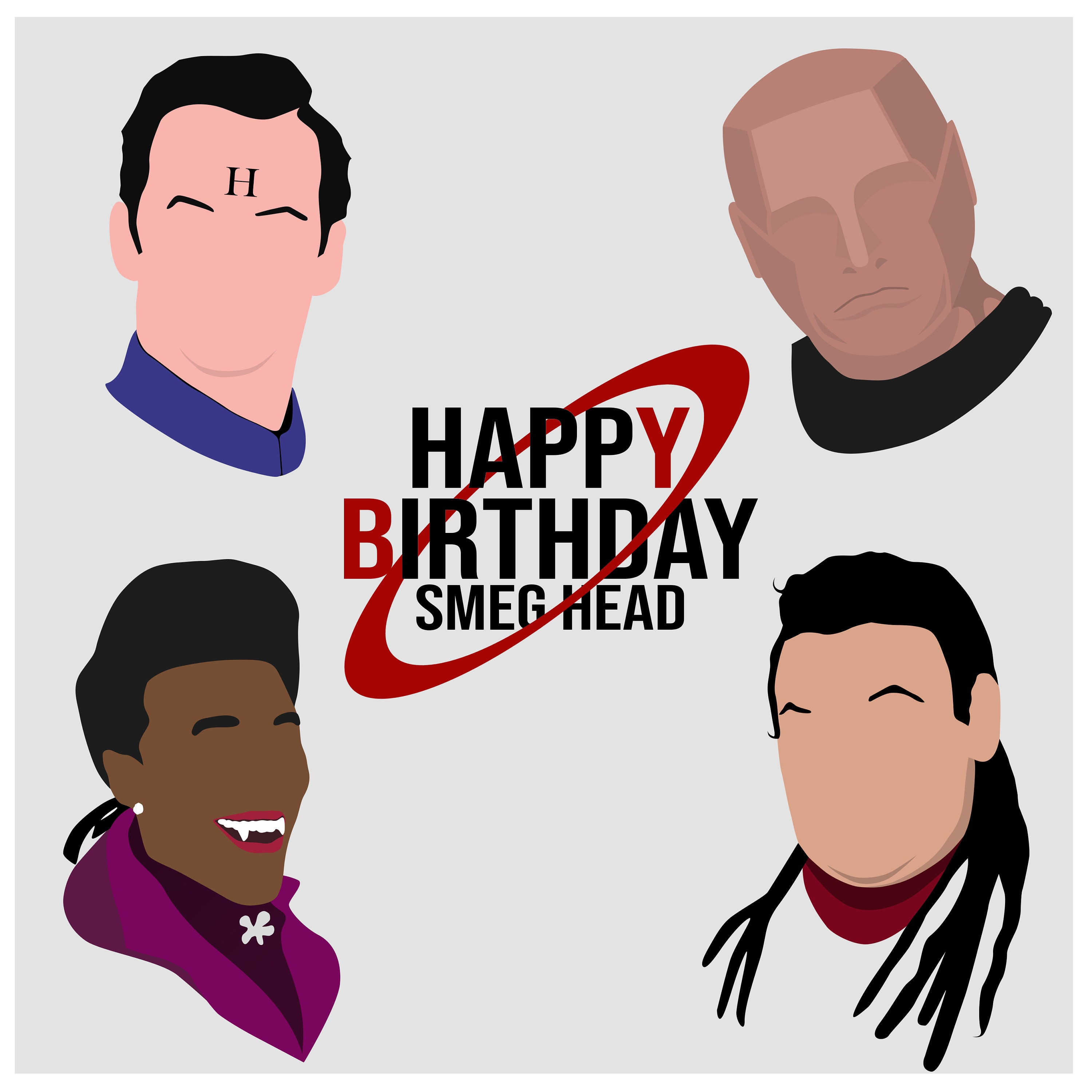 Funny Birthday Card Happy Birthday Smeg Head Red Dwarf - Etsy Israel