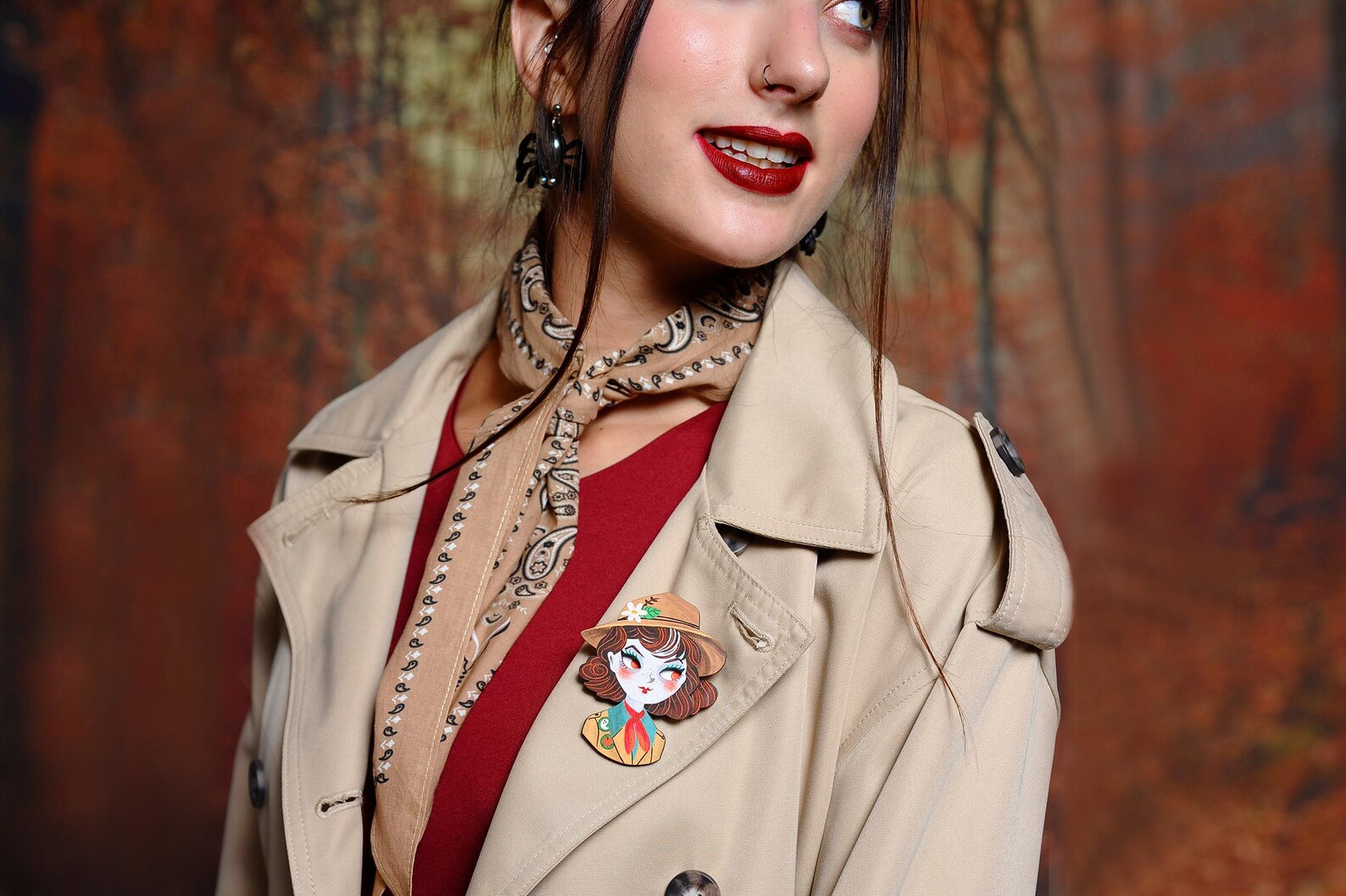 Boo Scout Brooch - Etsy