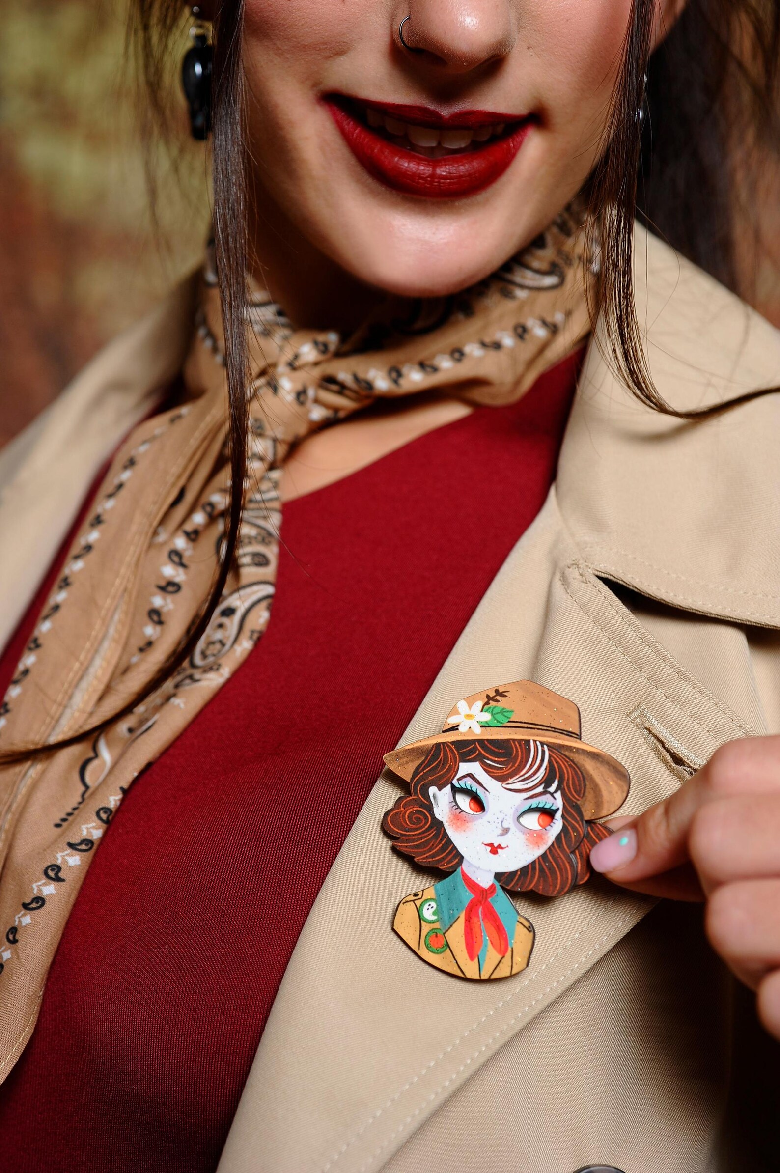 Boo Scout Brooch - Etsy