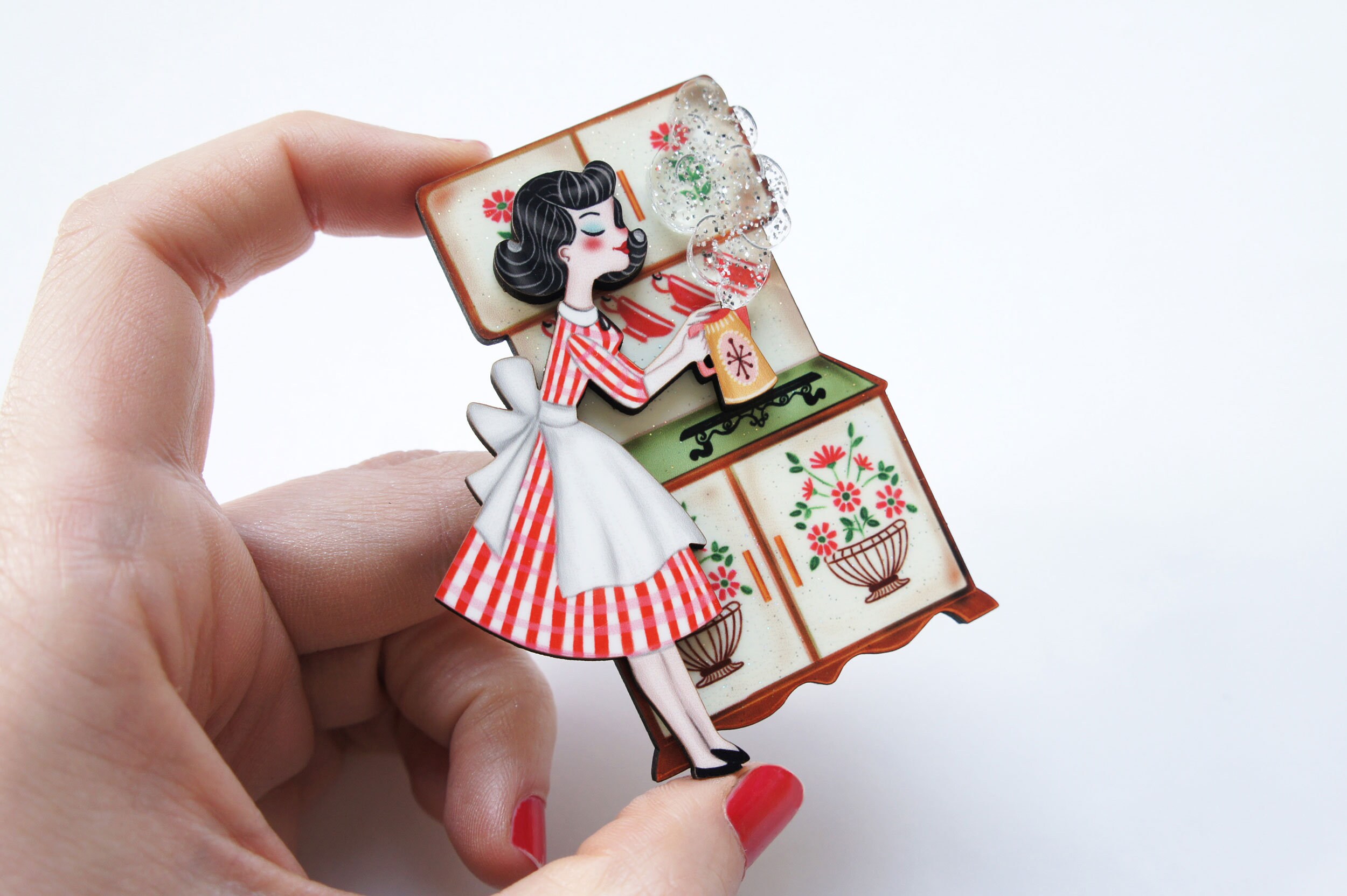 Tea Pin up Brooch - Etsy
