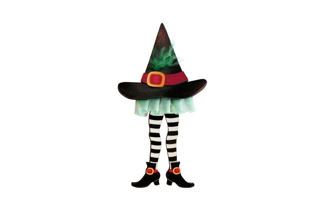 Hidden Witch Brooch - Etsy