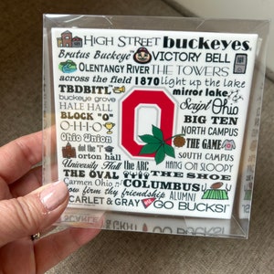 OHIO STATE Art Tile, Graduation Gift, Quick Ship! Officially Licensed ...