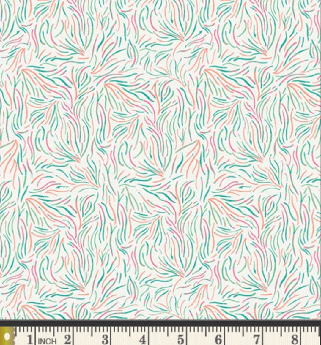 Playful Seaweed Nightglow Fabric, West Palm Collection 2019, by Katie ...