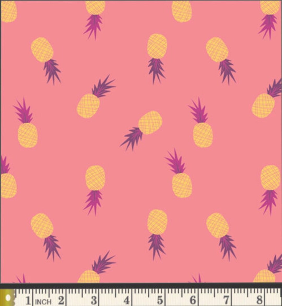 Ananas Sorbet Fabric, Sirena Collection, by Bonnie Christine for Art ...