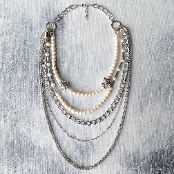 Multi Strand Beaded Necklace - Etsy