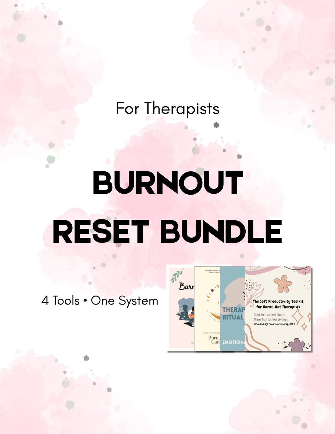 Burnout Recovery Bundle for Therapists | Soft Productivity Toolkit ...