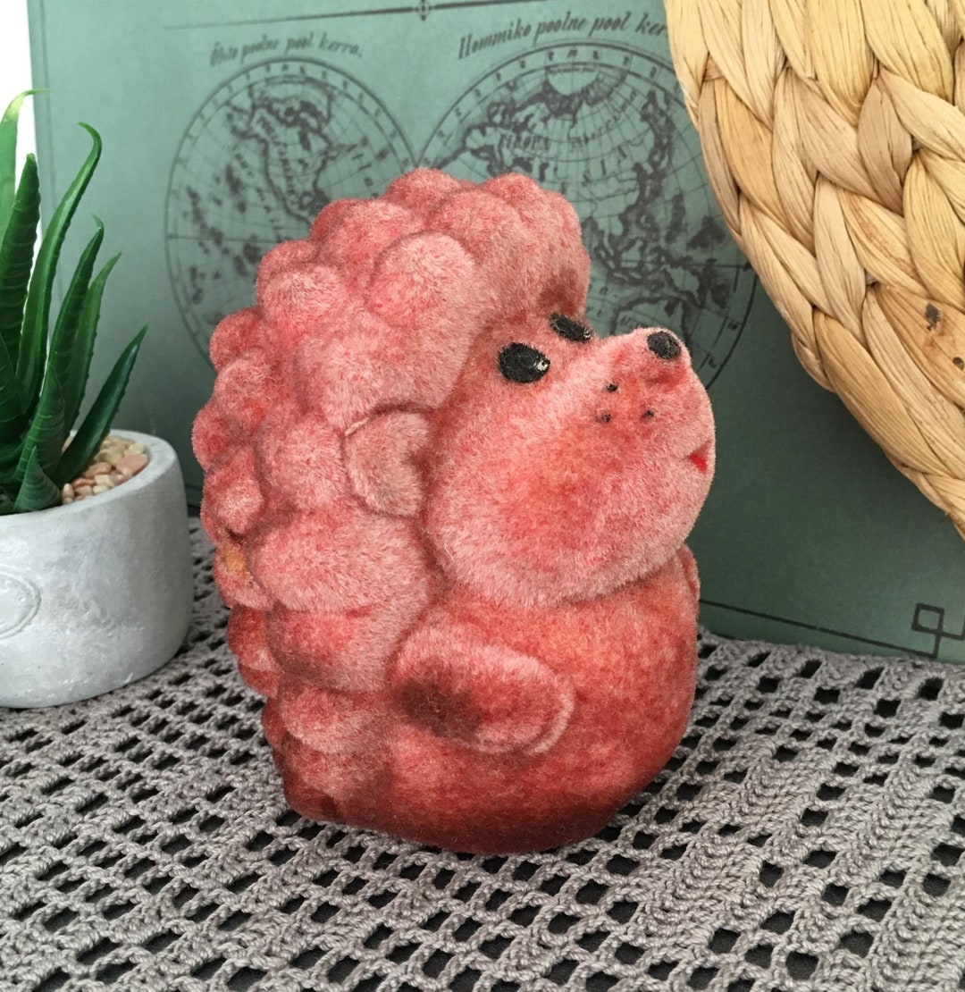 Hedgehog Toy, Cute Nursery Gift, Collectible Flocked Soft Foam Toy ...