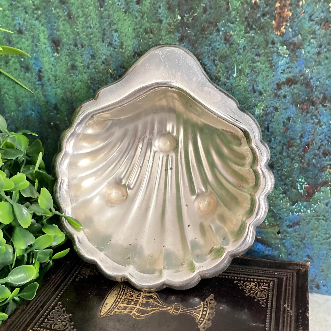 Caviar Dish, Silver Plated Clam Shell, Vintage Serving Bowl, Small ...