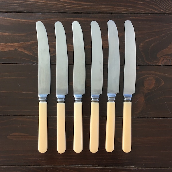 Faux Bone Handled Butter Knives - Etsy