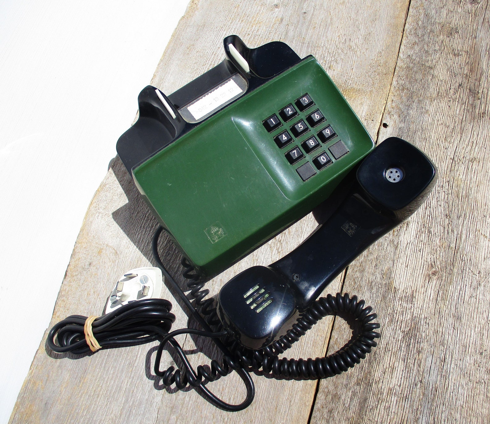 Vintage Telephone Desk Telephone Button Phone Green Desk - Etsy
