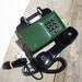 Vintage Telephone Desk Telephone Button Phone Green Desk - Etsy