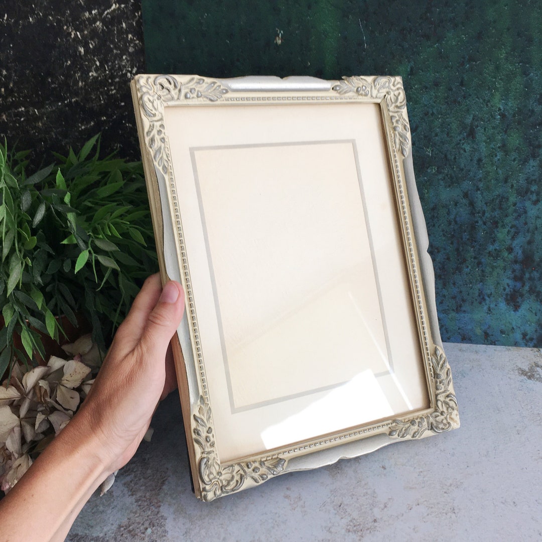 Antique Picture Frame, Large Gesso Frame, Passepartout, Plaster Wood ...