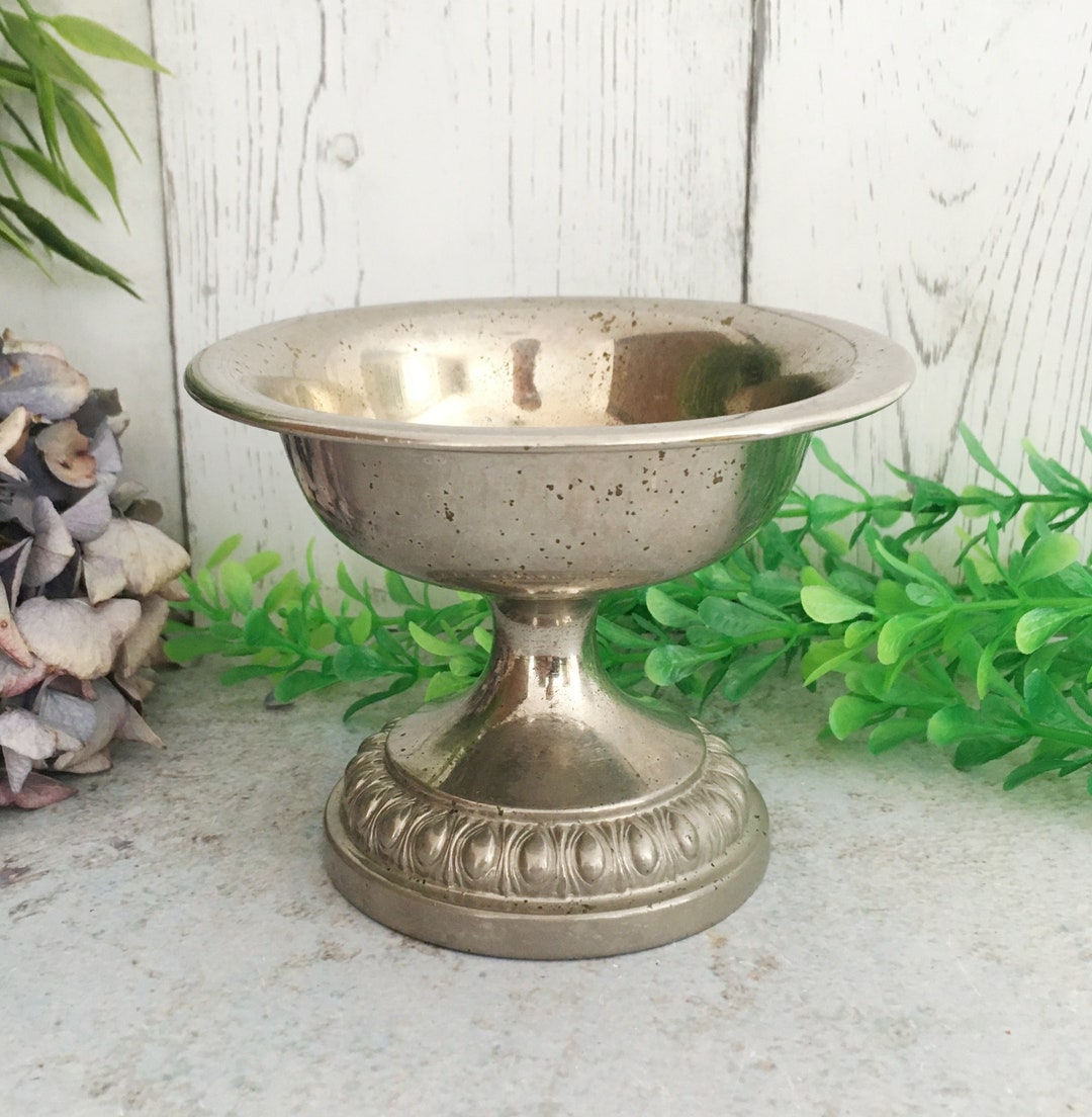 Pedestal Bowl, Small Compote Serving Dish, Vintage Footed Trophy ...