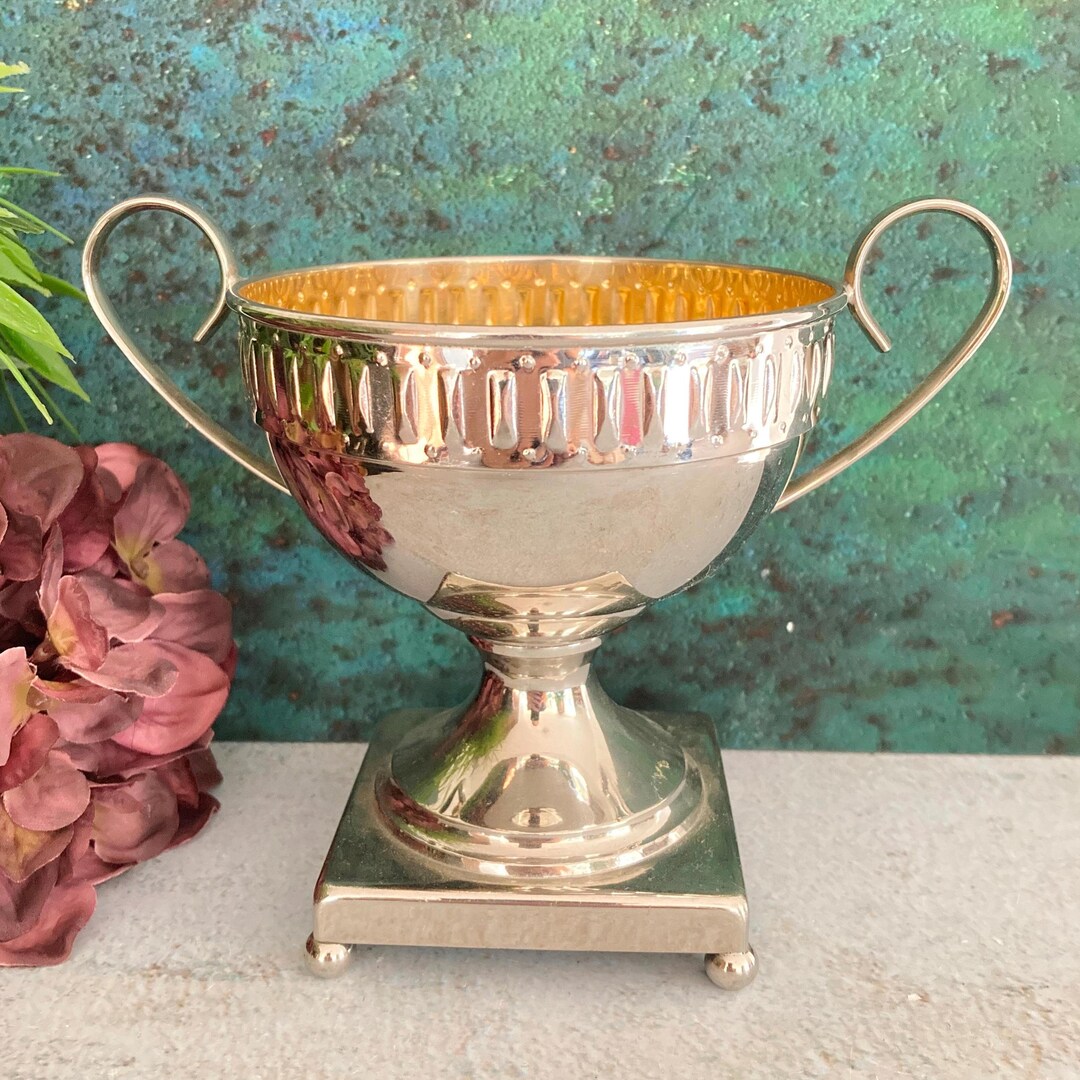 Trophy Cup, Art Deco Silver Gold Footed Compote, Antique Sports Award ...