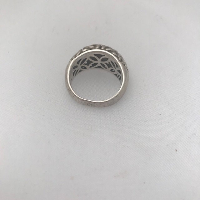 SILVER FILIGREE Ring 925 Thailand Interlocking Swirls Ring Celtic Knot ...
