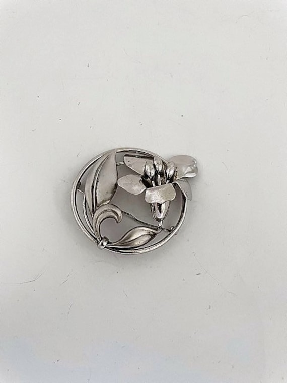 BB STERLING 925 Flower Pin Brooch - Bennett and Bradf… - Gem