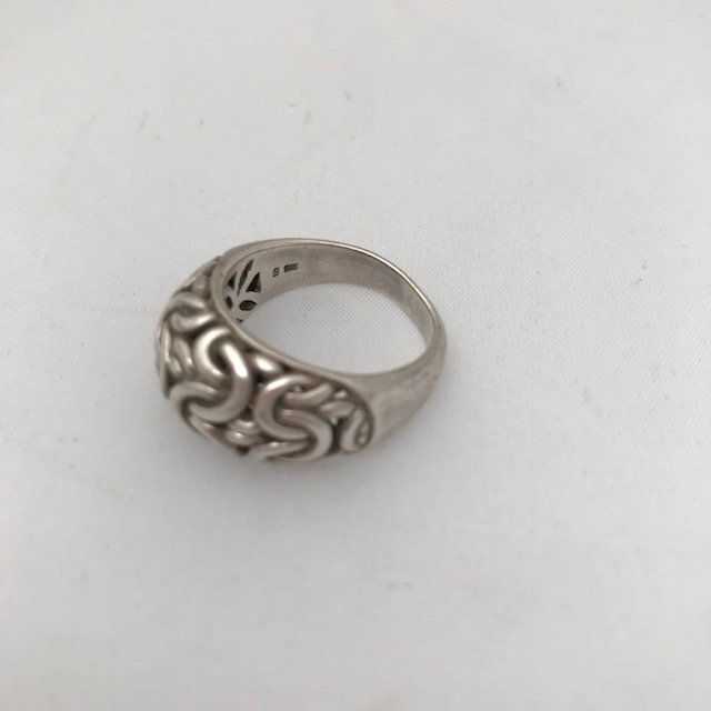 SILVER FILIGREE Ring 925 Thailand Interlocking Swirls Ring Celtic Knot ...