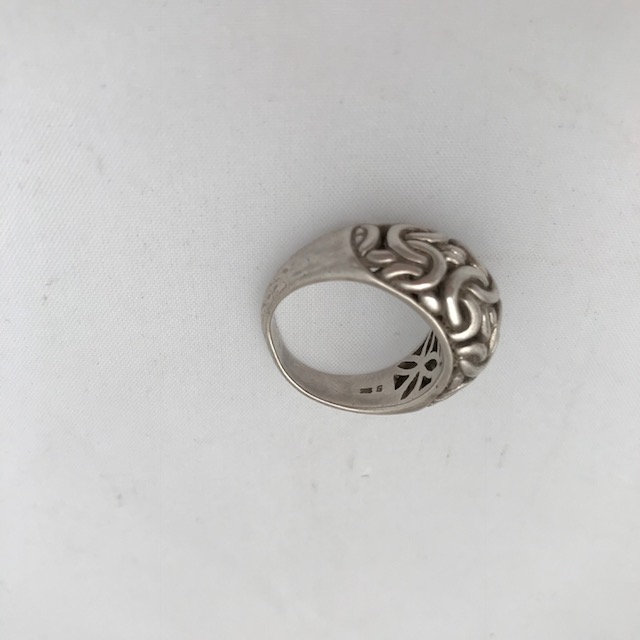 SILVER FILIGREE Ring 925 Thailand Interlocking Swirls Ring Celtic Knot ...
