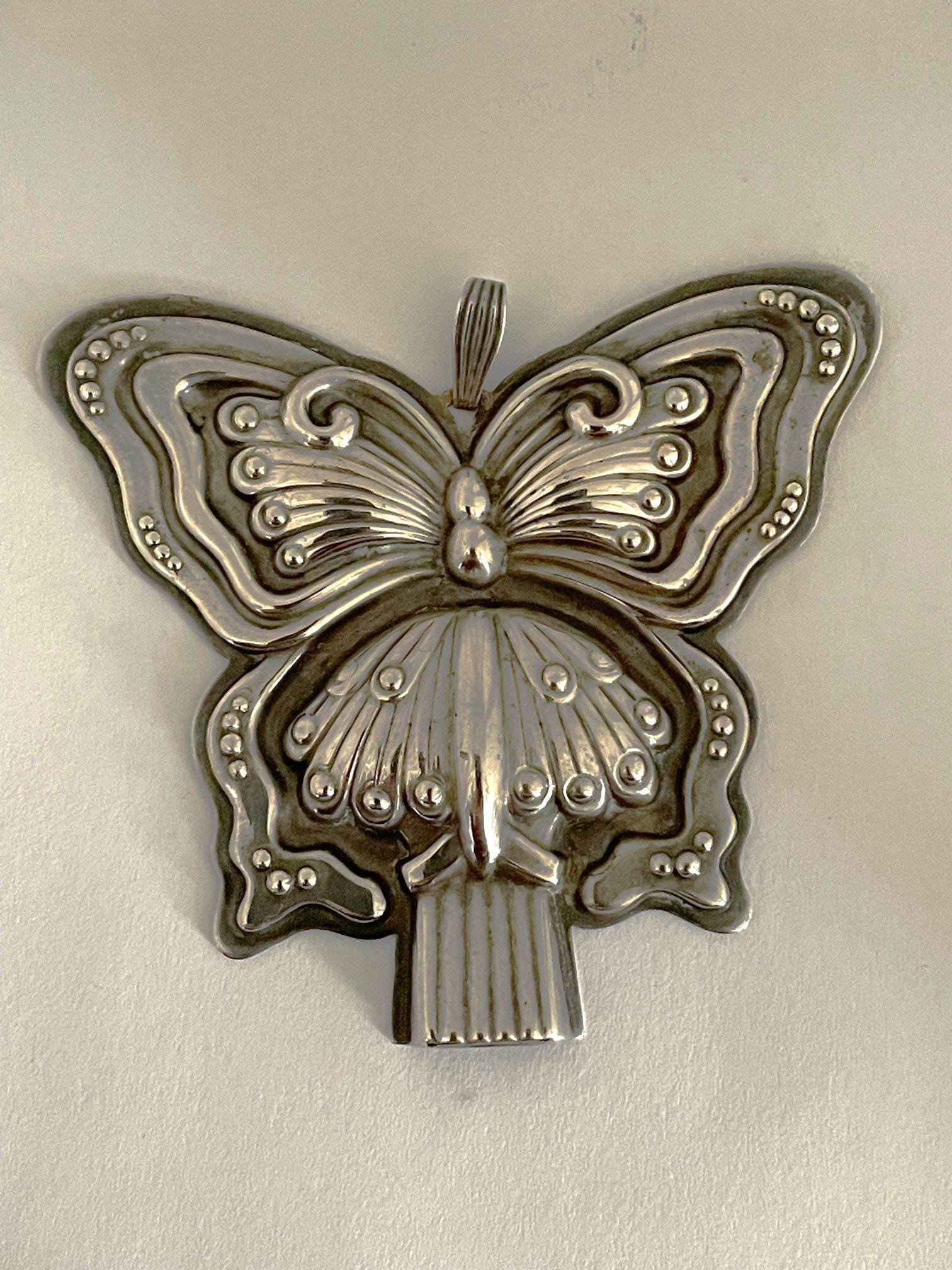 Reed & Barton Sterling Silver 925 BUTTERFLY WHISTLE PENDANT - Estate ...