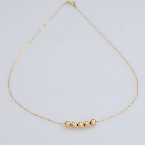 14k Gold Necklace - Etsy