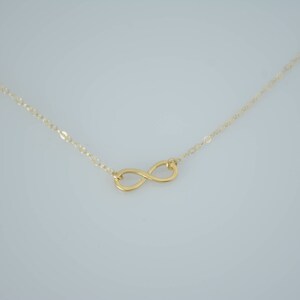 14K Gold Infinity Necklace. 14K Gold Petite Infinity Necklace. 14K Gold ...