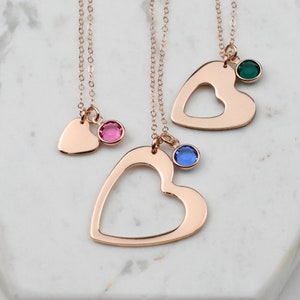 Generations Birthstone Necklace Set, Rose Gold Generations Necklace Set ...