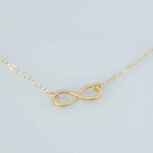 14K Gold Infinity Necklace. 14K Gold Petite Infinity Necklace. 14K Gold ...