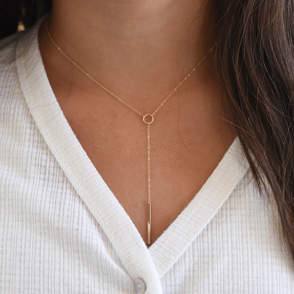 Y Drop Necklace - Etsy