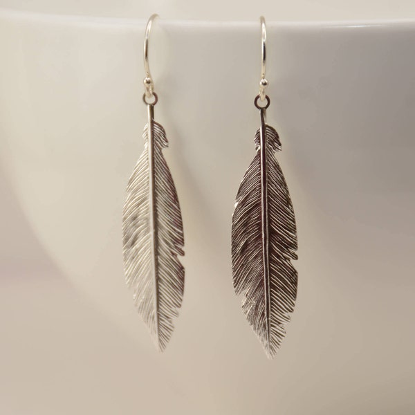 Feather Earrings - Etsy