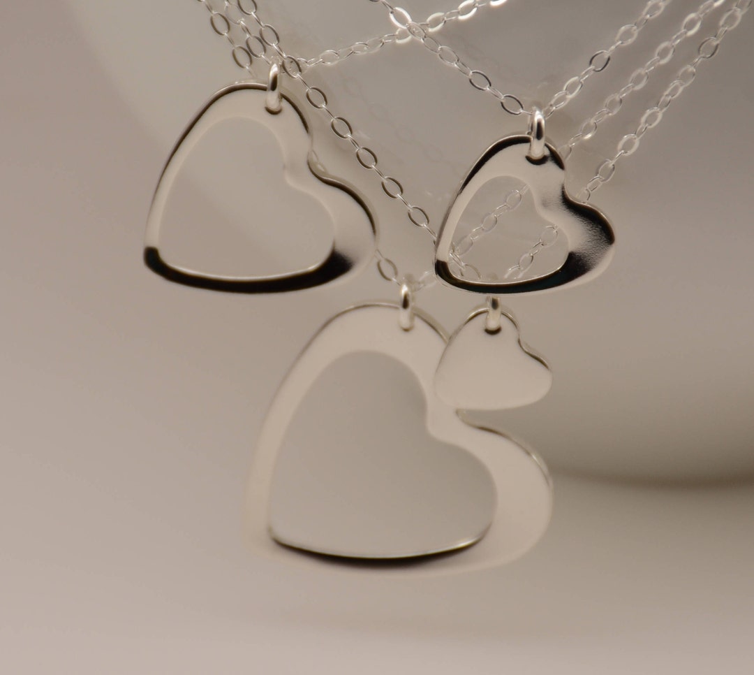 4 Generations Necklace Set, Sterling Silver 4 Generations Necklace Set ...