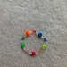 RUBBER SPIKE Smiley Face Beaded Rubber Spike Bracelet - Etsy
