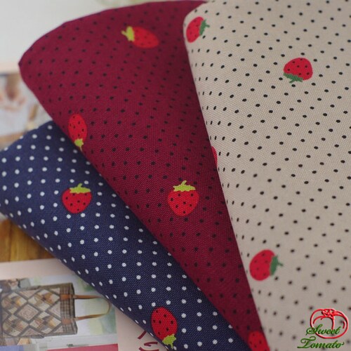 Blueberry Fabric Linen Cotton Fabric Blueberries Rustico Rural | Etsy