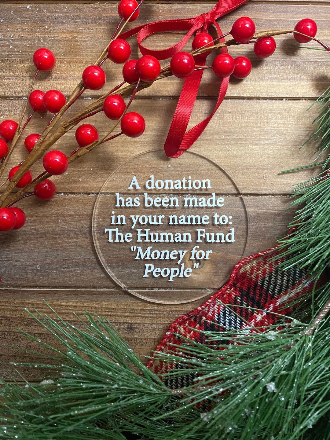 Seinfeld Quote Human Fund Ornament, Money for People Quote, George ...