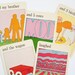 Set of 5 Vintage Moma Art Cards Brother & Farm House Animal Flash Cards ...