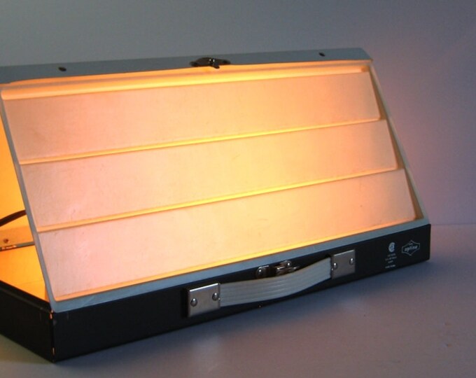 Vintage Slide Viewer - Eaton Optina Slide Light Box - Metal Carry Case ...