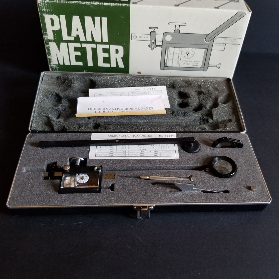 Pico Koizumi Planimeter 481120 - Vintage Black Boxed Set of Mechanical ...