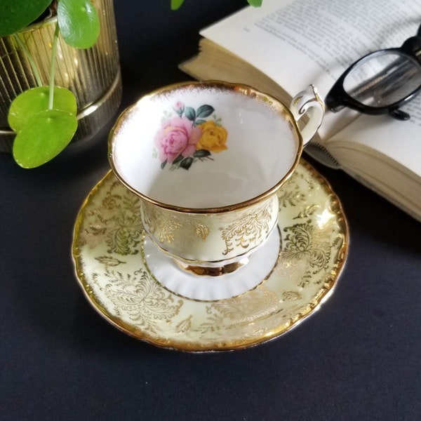 Yellow Rose Tea Cup - Etsy