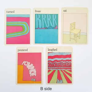 Set of 5 Vintage Moma Art Cards Brother & Farm House Animal Flash Cards ...