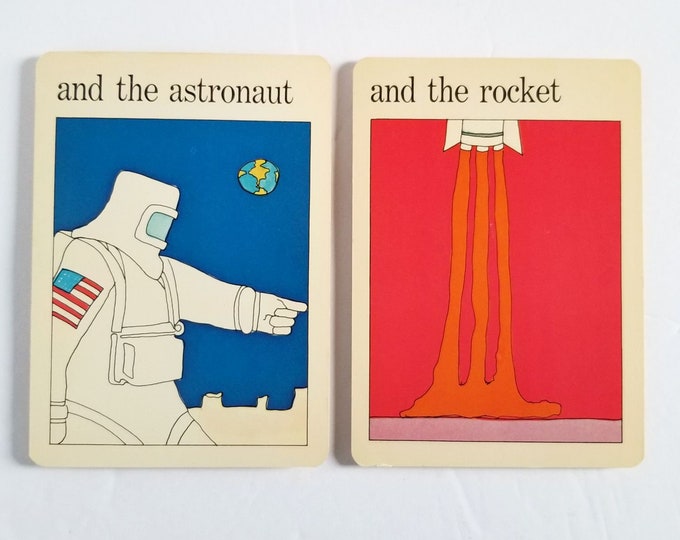 Astronaut and Rocket Vintage Space Travel MOMA Art Cards - Etsy