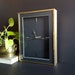 Black and Gold Wall Clock W Hidden Storage Cabinet Key Hooks - Etsy