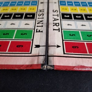 Steeplechase Game Board - Vintage Parker Brothers Horse Race Track Game ...