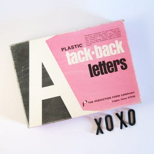 Plastic Bulletin Board Letters - Etsy