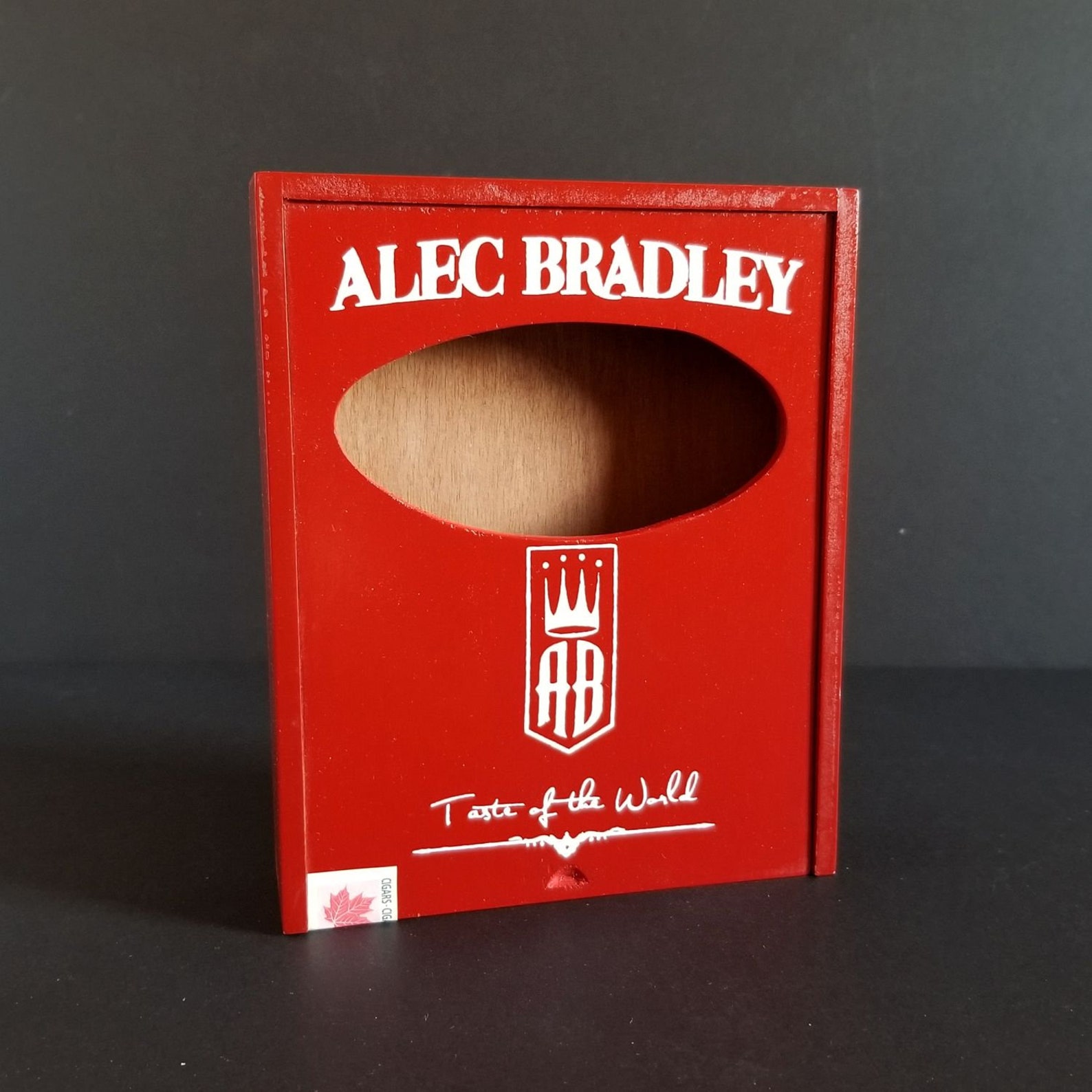 Wood Cigar Boxes W Oval Window Slider Lids DIY Wood Craft - Etsy