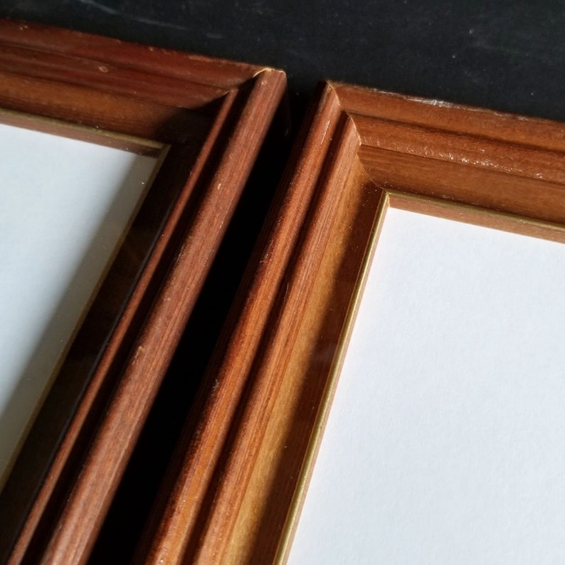 Wood Shadow Box Frame With Glass Vintage 8x10 or - Etsy